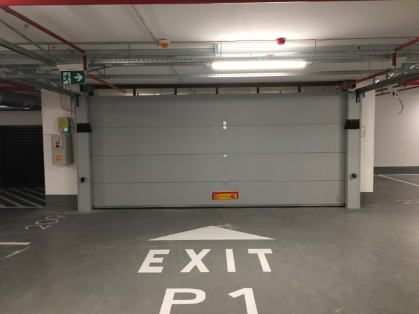 Fire-rated sectional and rolling gates - Coolfire Ltd.